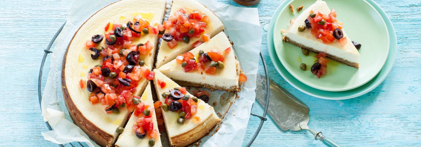 Hartige geiten-cheesecake met bloemkool en antiboise recept ...