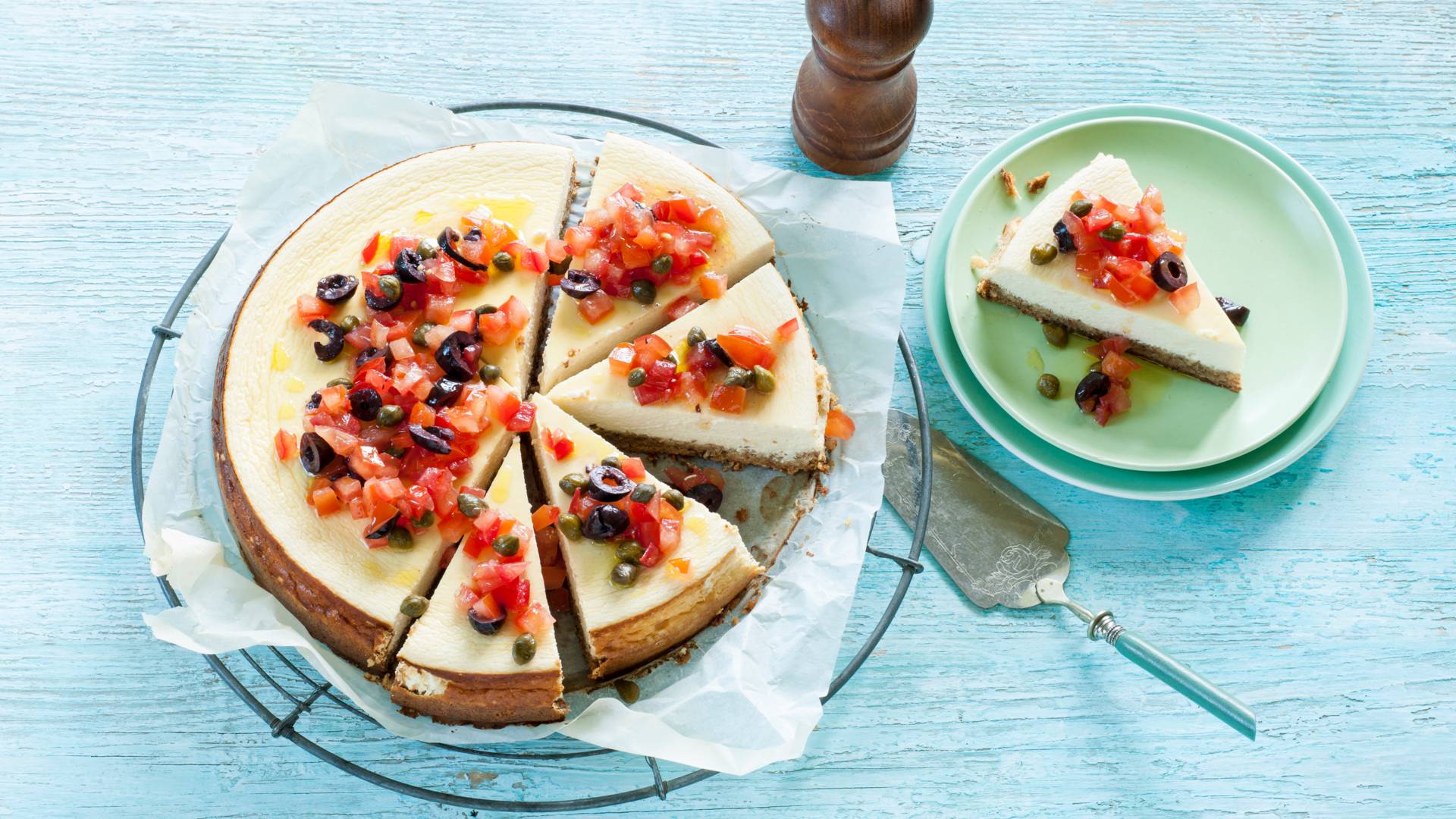 Hartige geiten-cheesecake met bloemkool en antiboise recept ...