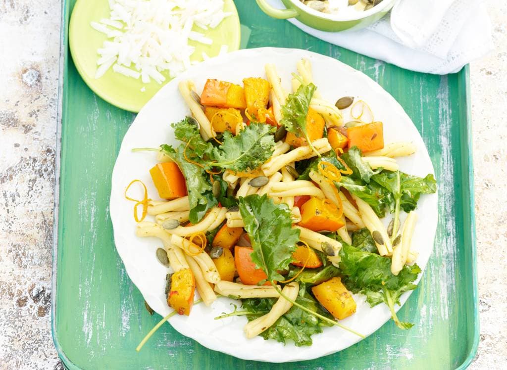 Pasta met pompoen en geitenkaas recept - Allerhande | Albert Heijn