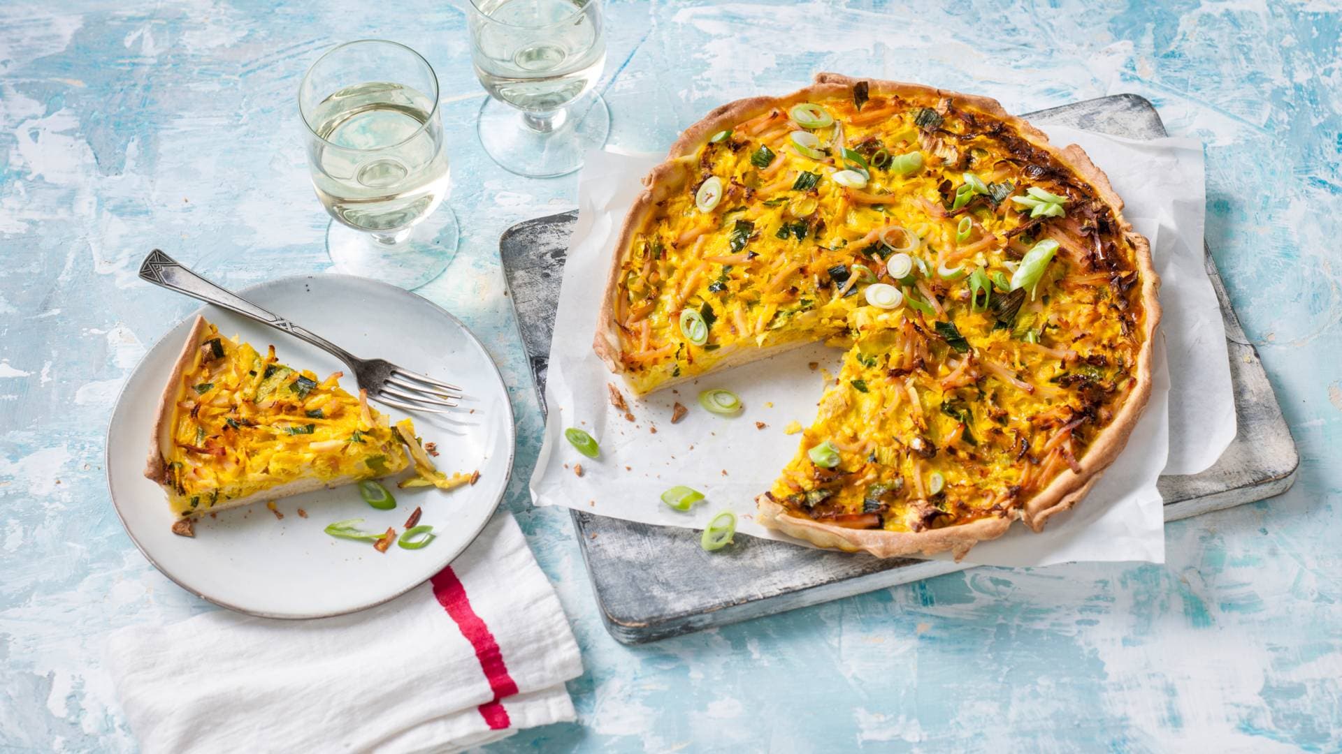 Koolraapquiche met gerookte kip recept - Allerhande | Albert Heijn