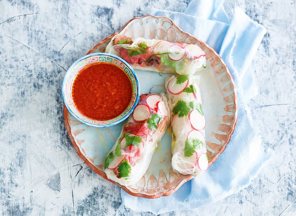 Summer rolls met biefstuk recept - Allerhande | Albert Heijn