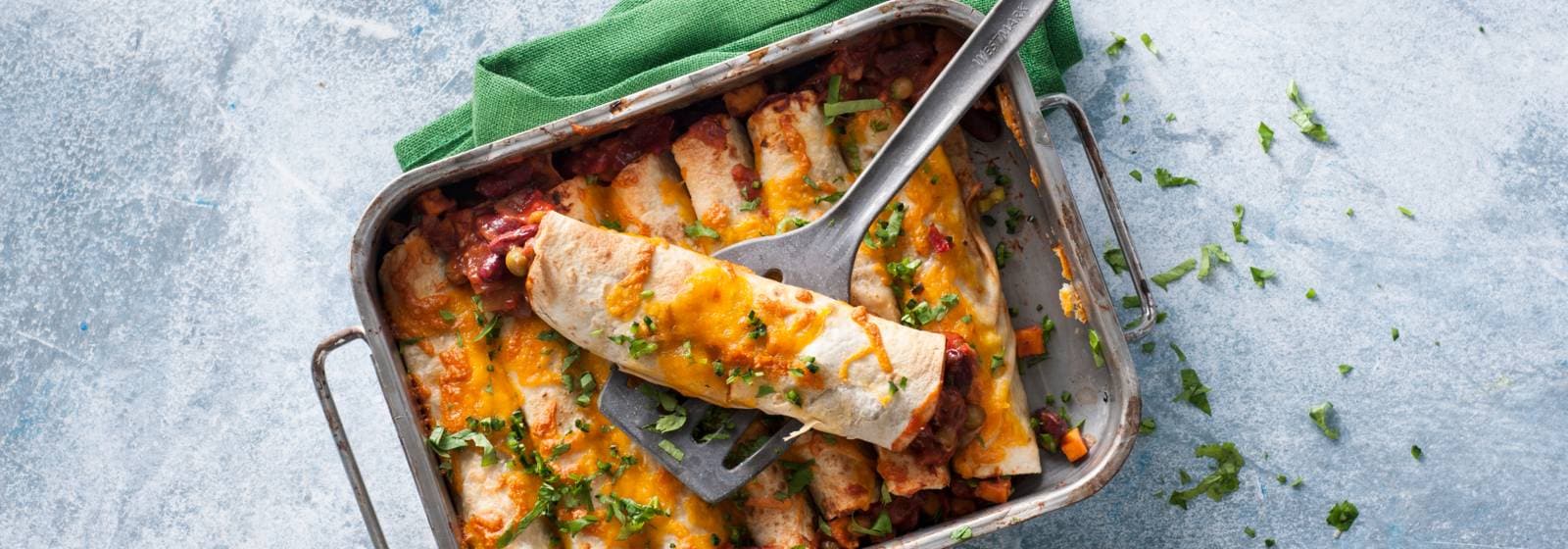 Enchilada's met kidneybonenchili recept - Allerhande | Albert Heijn