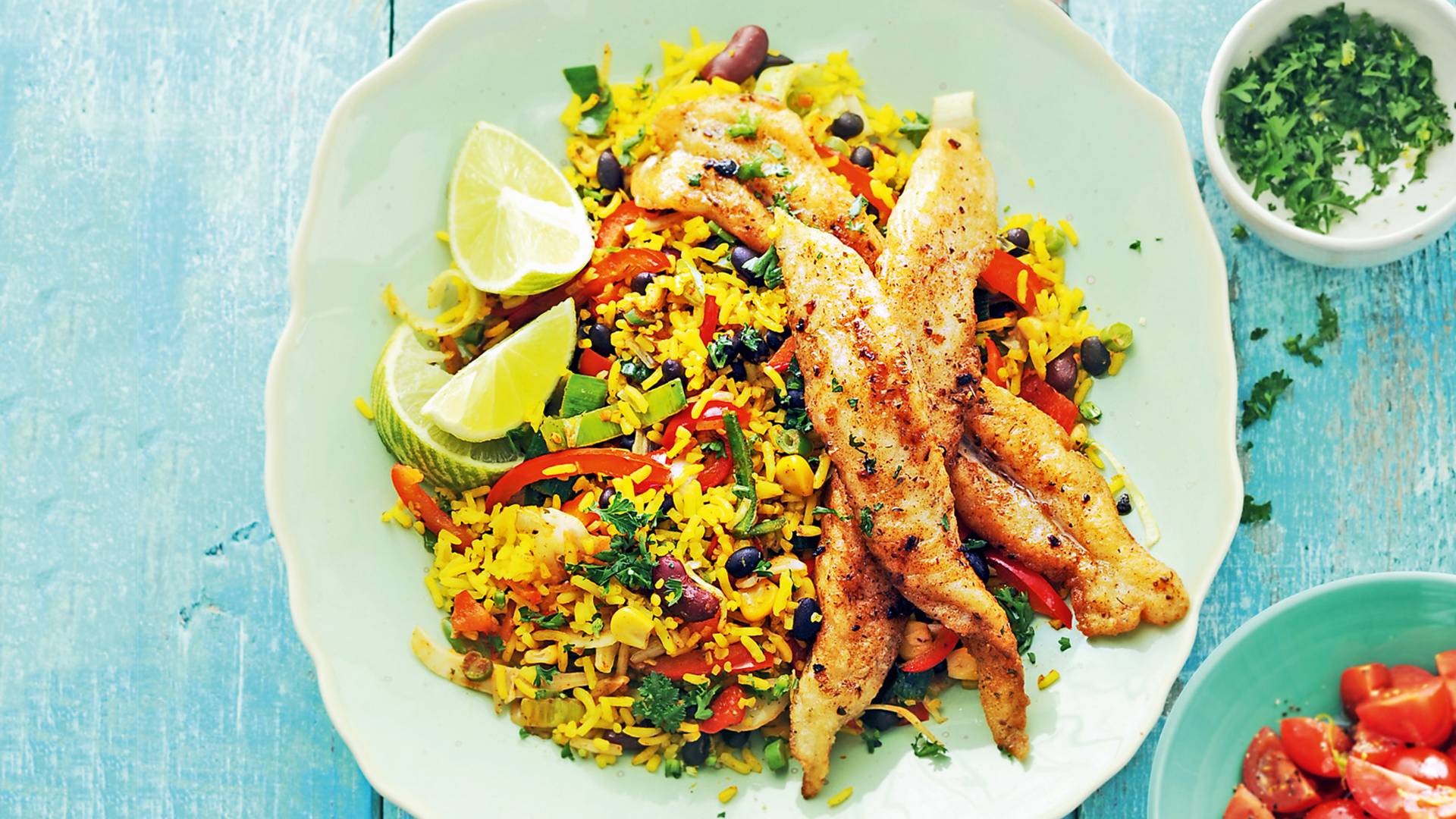 Mexicaanse rijstschotel met vis recept - Allerhande | Albert Heijn