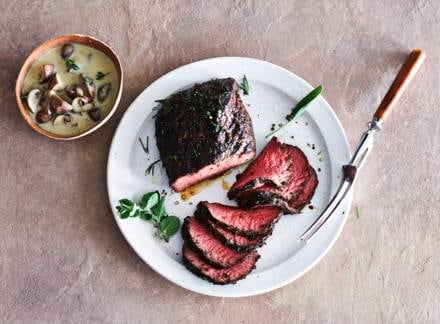 Gebraden runderlende met paddenstoelenroomsaus recept - Allerhande ...