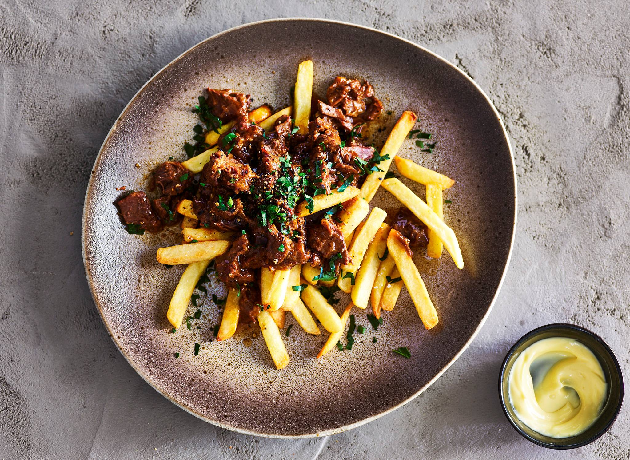 Patatje stoofvlees recept - Allerhande | Albert Heijn
