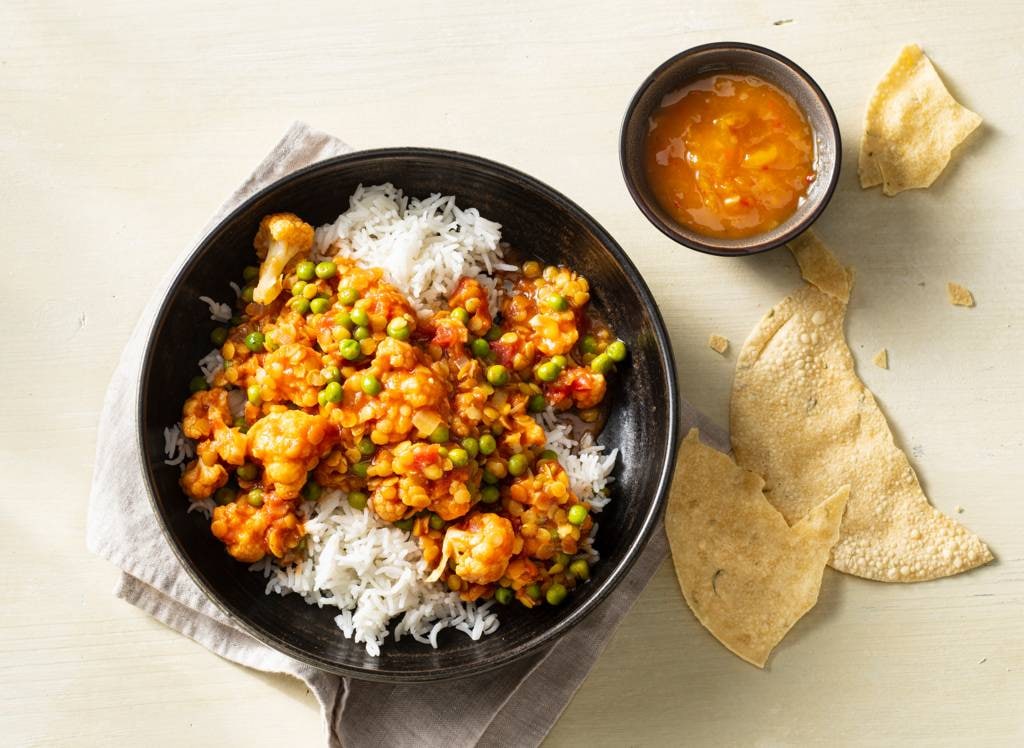 Gele linzencurry recept - Allerhande | Albert Heijn