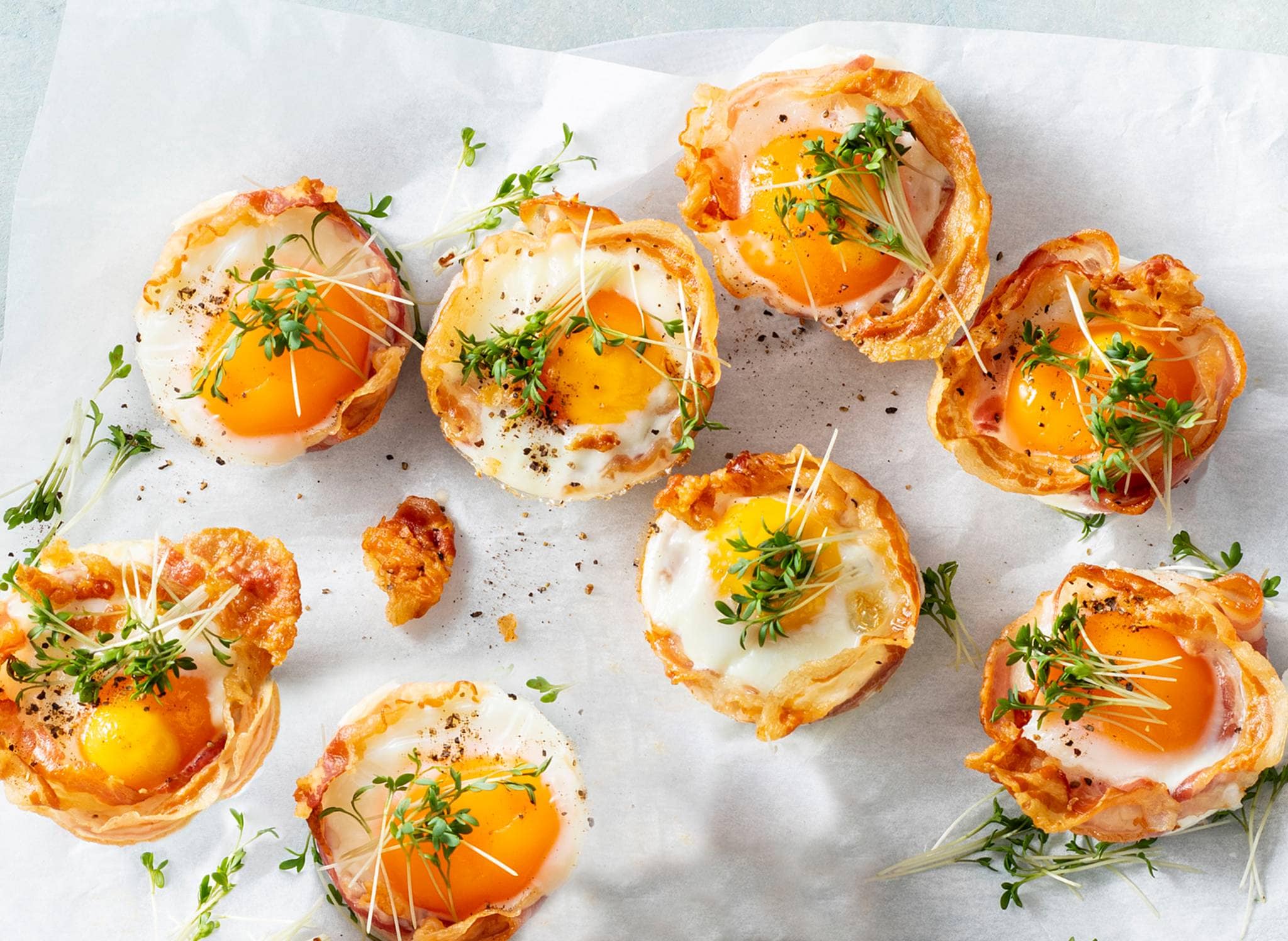 Bakjes van spek en ei recept - Allerhande | Albert Heijn België