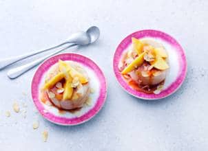 Gegrilde perzik met gezouten karamel recept - Allerhande | Albert Heijn ...