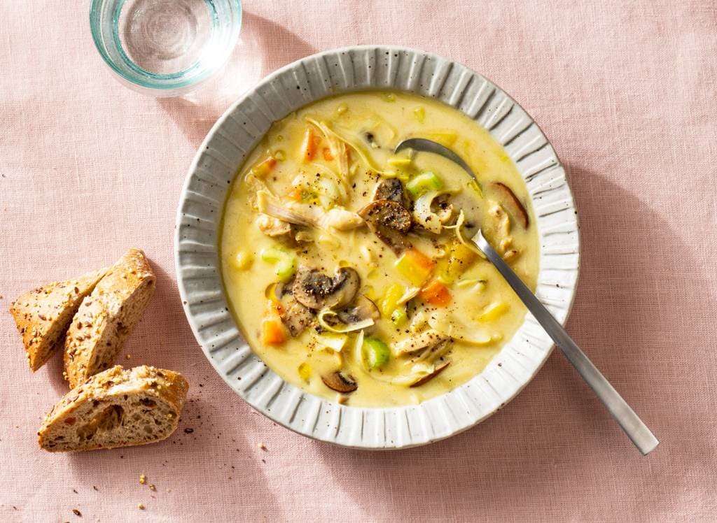 Romige kippensoep recept - Allerhande | Albert Heijn België