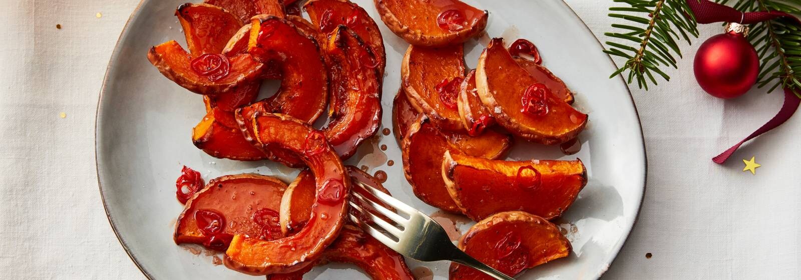 Sticky pompoen uit de oven met honing en peper recept - Allerhande ...