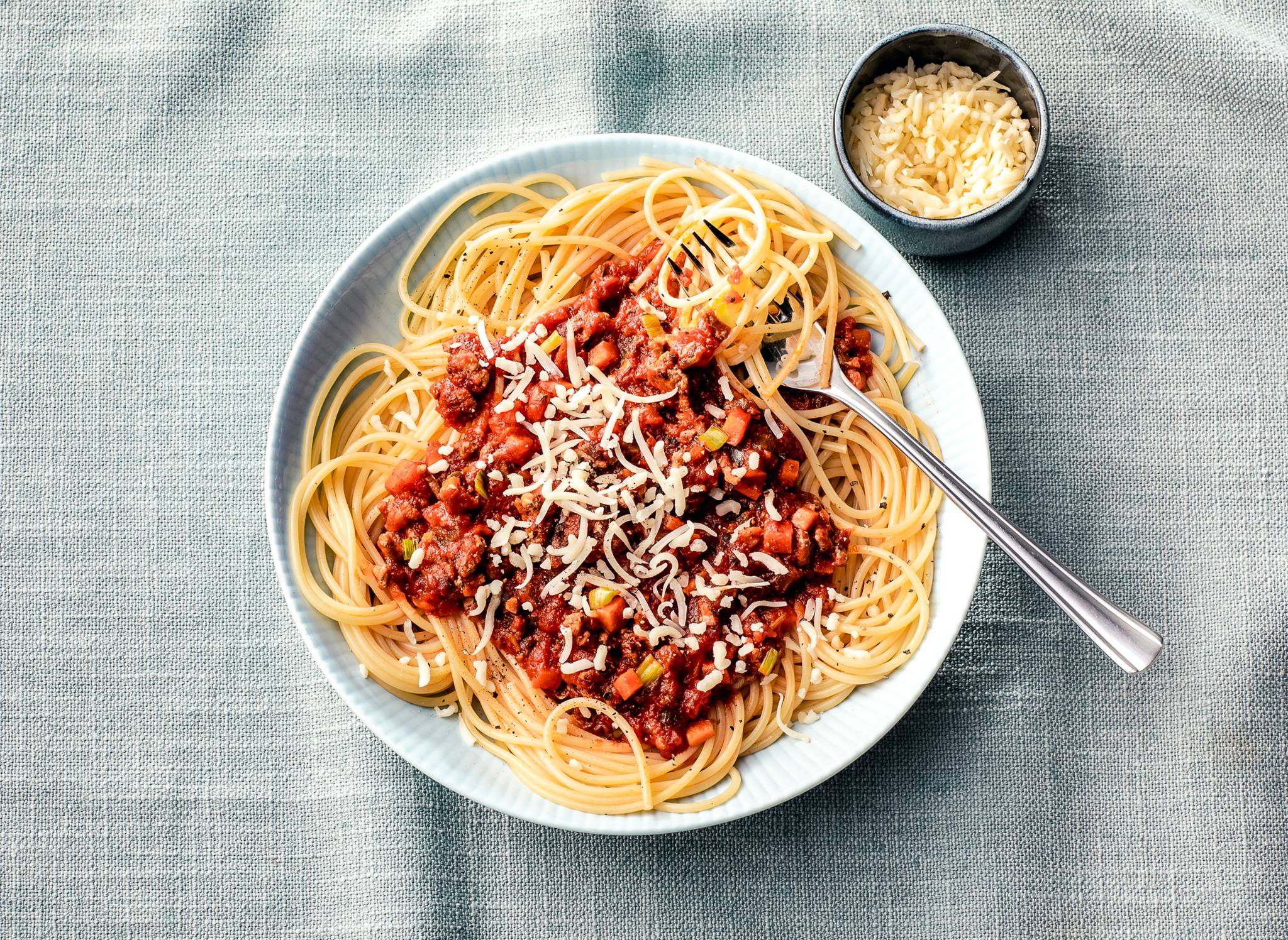 Spaghetti bolognese met geraspte kaas recept - Allerhande | Albert Heijn