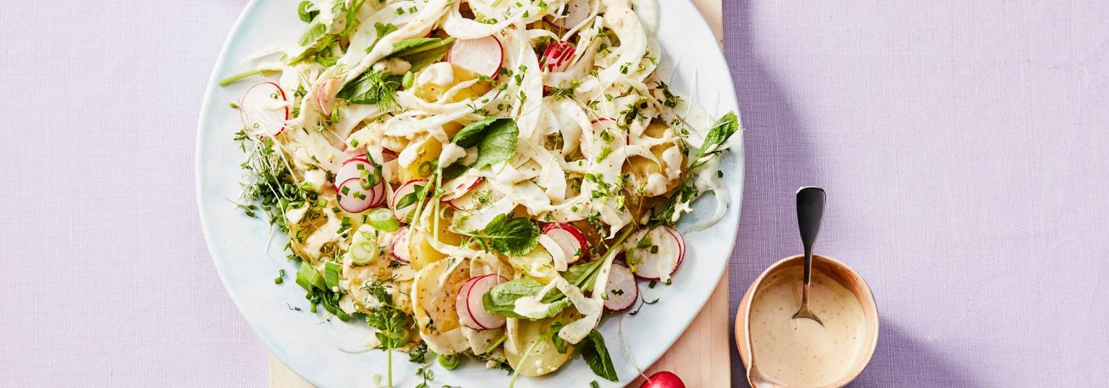 Aardappelsalade en radijs en tuinkers recept - Allerhande | Albert Heijn