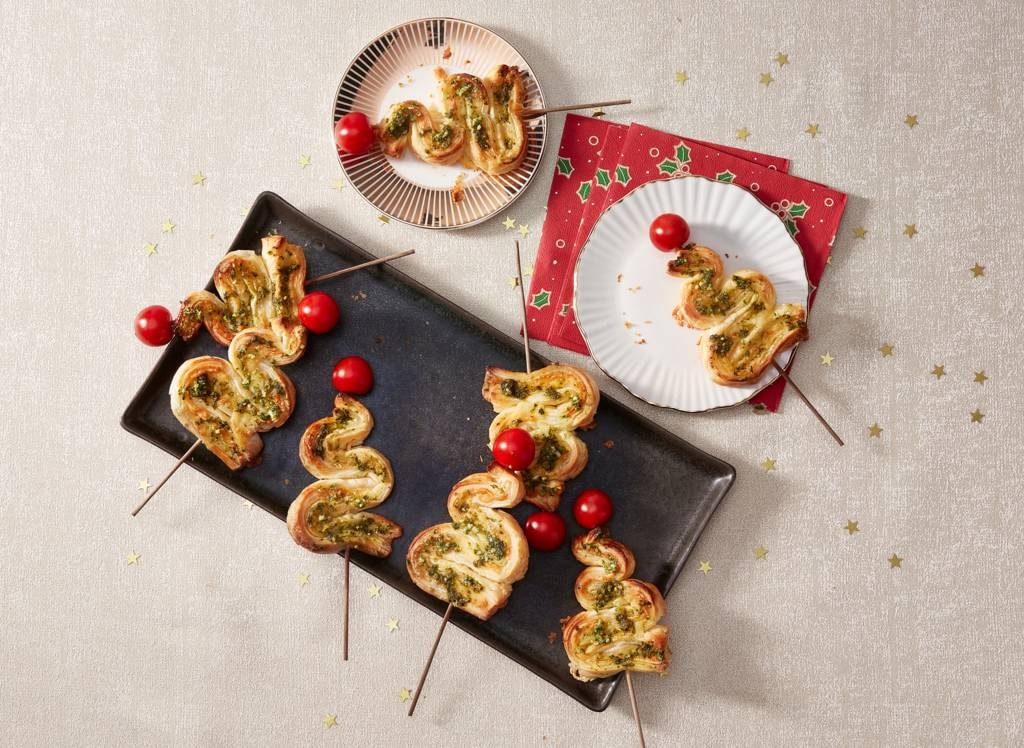 Kaas-pesto kerstboompjes recept - Allerhande | Albert Heijn