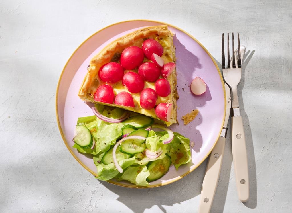 Preitaart met kaas en radijs recept - Allerhande | Albert Heijn