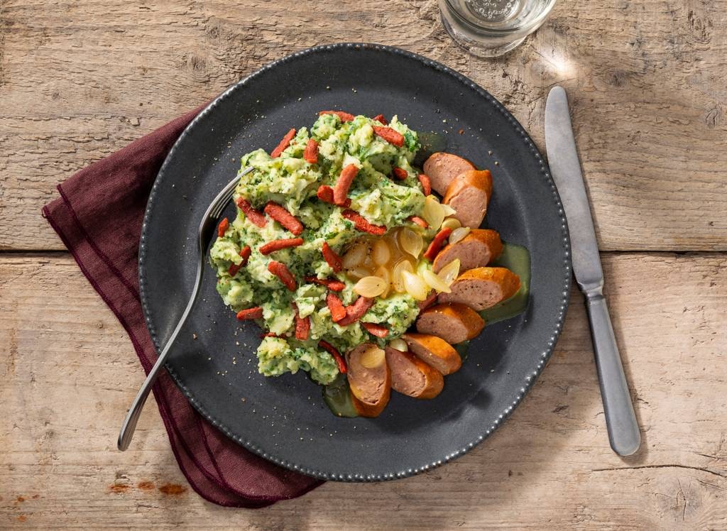 Vegan boerenkoolstamppot recept - Allerhande | Albert Heijn