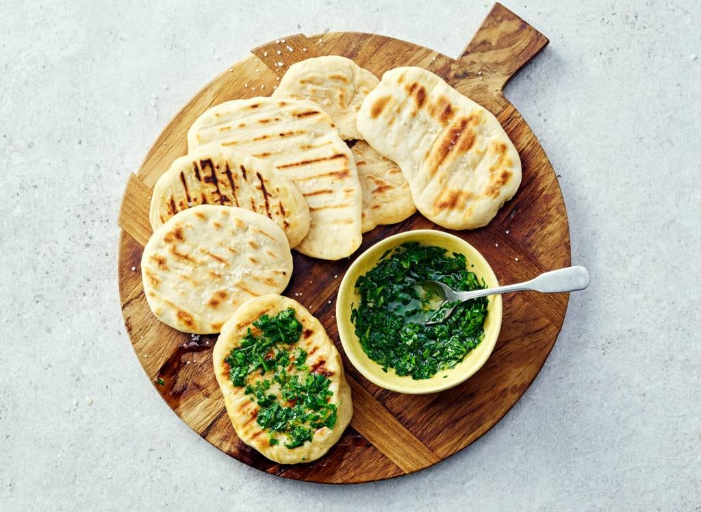 Platbrood van de barbecue (flatbread) recept - Allerhande | Albert ...