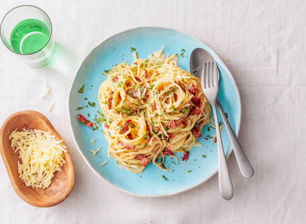 Macaroni carbonara recept - Allerhande | Albert Heijn