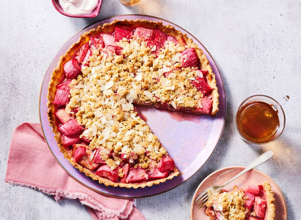 Rabarber crumble taart recept - Allerhande | Albert Heijn