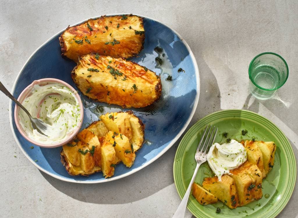 Ananas met honing en tijm van de BBQ van Hugo Kennis recept ...