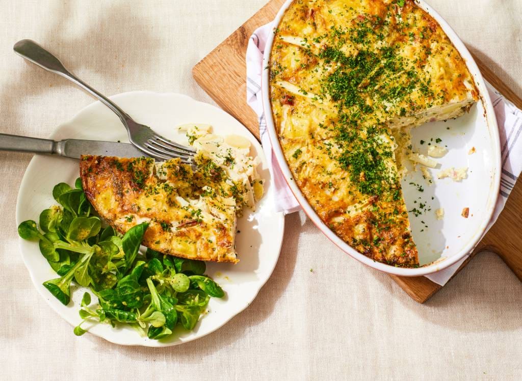 Aspergefrittata met ham en krieltjes van London Loy recept - Allerhande ...