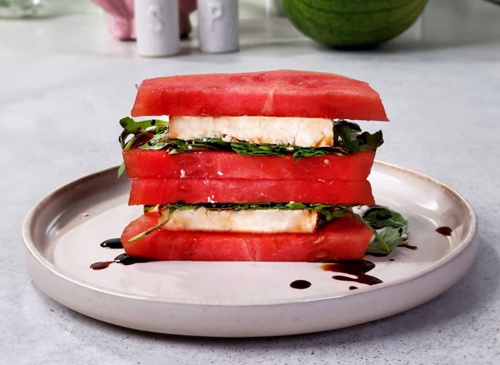 Watermeloen-sandwich recept - Allerhande | Albert Heijn