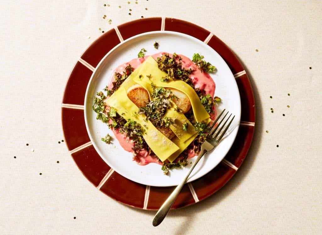 Open ravioli met coquilles en glitter-botersaus recept - Allerhande ...