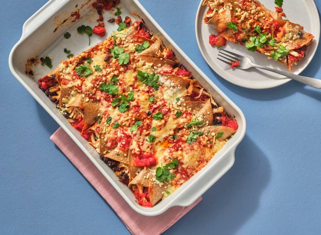 Enchilada's met kip en zwarte bonen recept - Allerhande | Albert Heijn