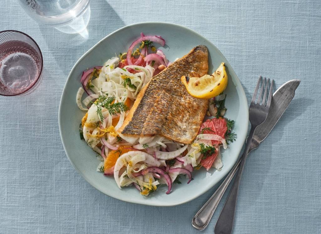 Dorade met venkel-citrussalade recept - Allerhande | Albert Heijn