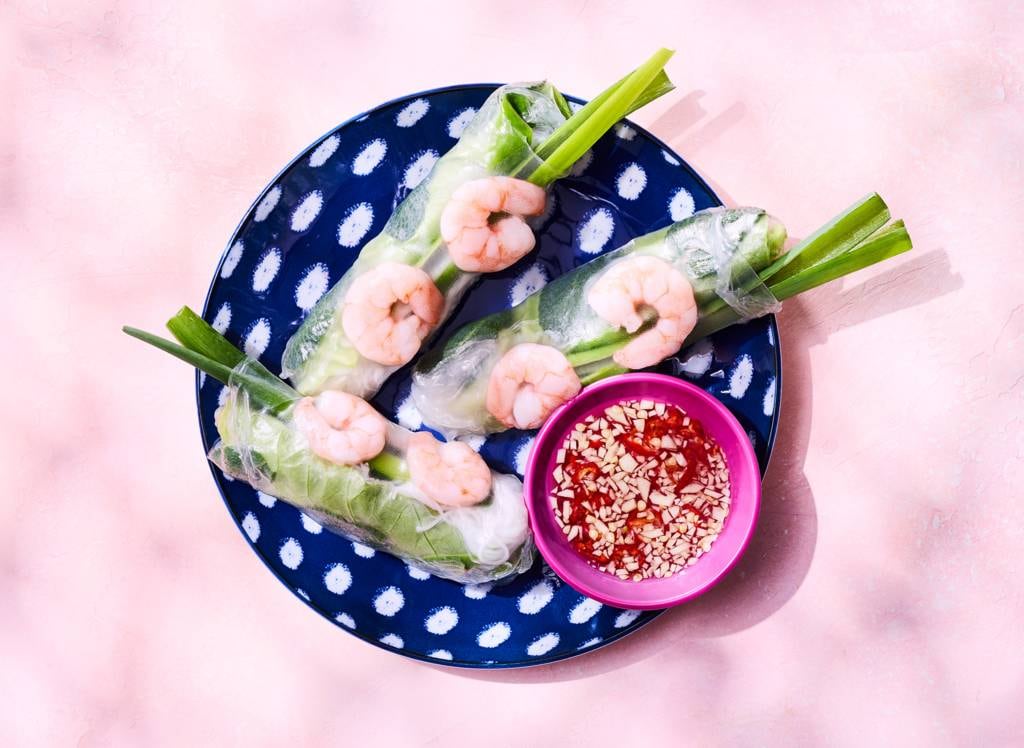 Summer rolls met garnalen recept - Allerhande | Albert Heijn
