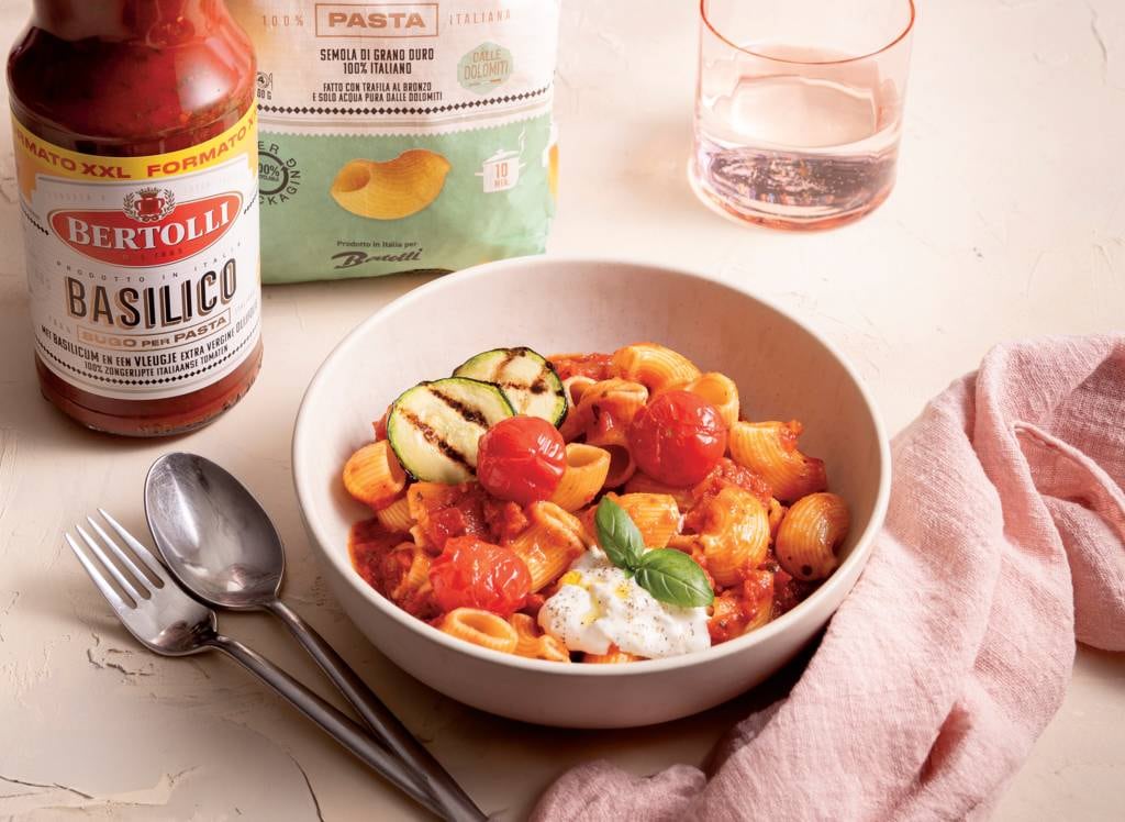 Pasta met burrata van Bertolli (advertentie) recept - Allerhande | Albert Heijn