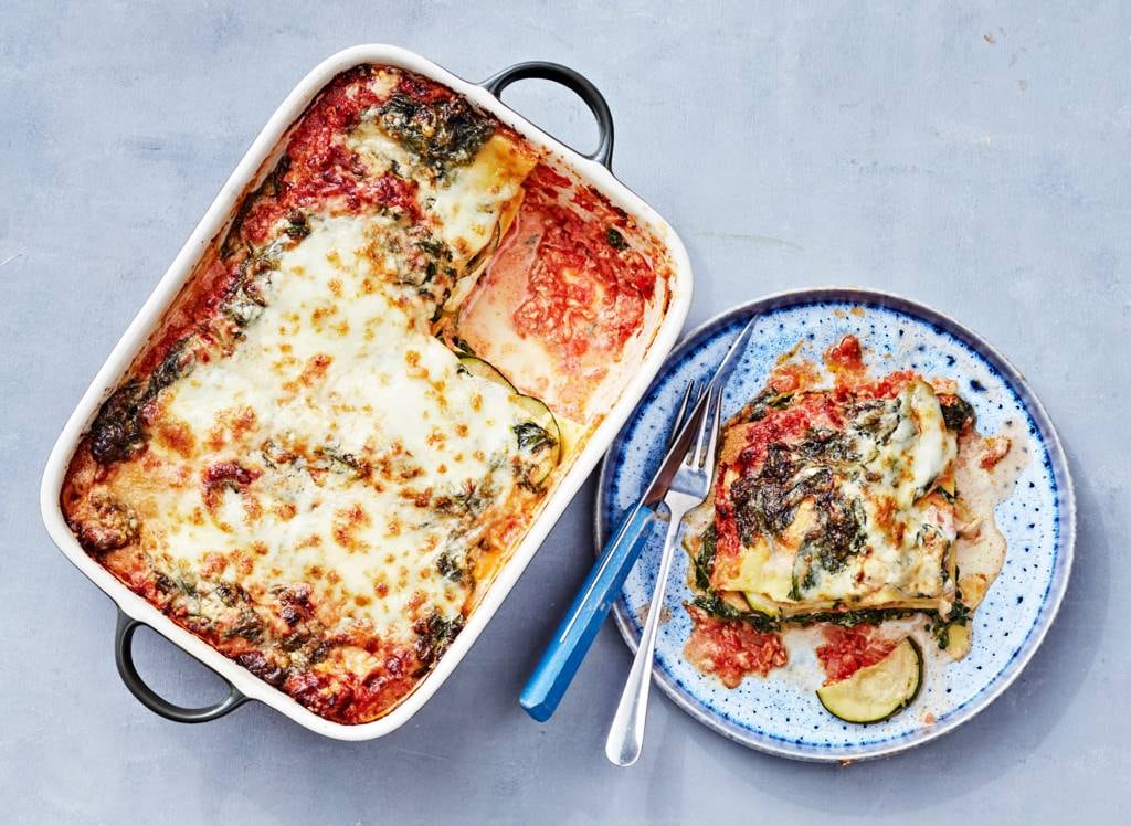 Lasagne met kipgehakt, spinazie en courgette (advertorial) recept ...