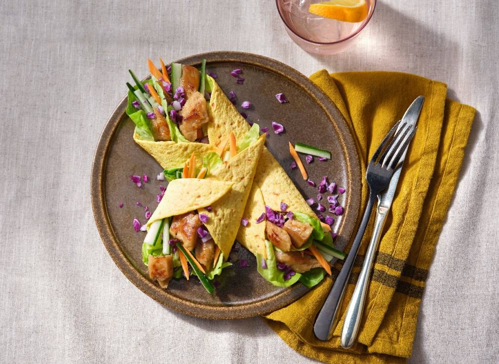 Wraps met vega kip en rodekool recept - Allerhande | Albert Heijn