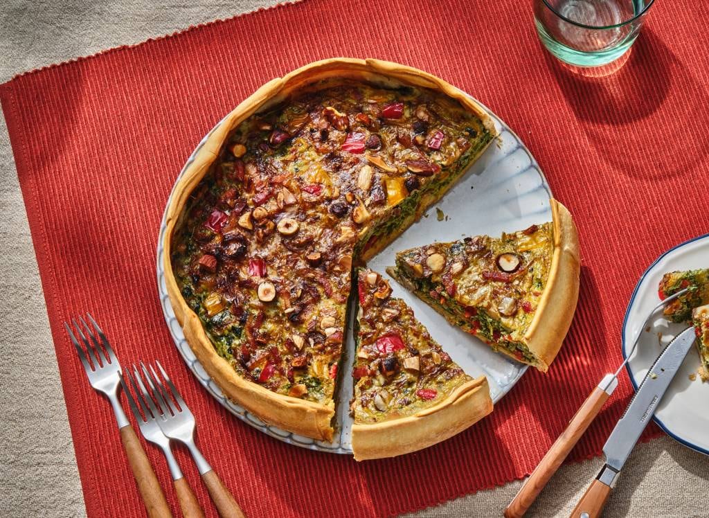 Hartige taart met romige spinazie en paprika (advertorial) recept ...